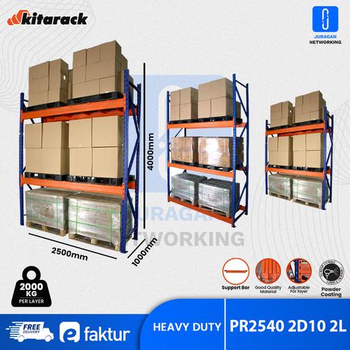 Jual KITARACK Rak Palet 2 TON Pallet Rack Heavy Duty Panjang 2.5 Meter ...