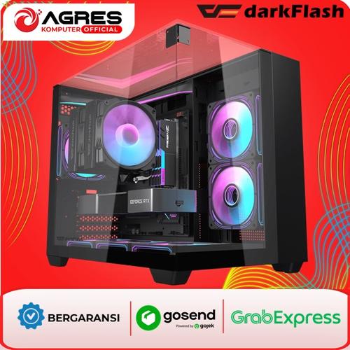 Promo darkFlash TH285M M-ATX PC Casing NO FAN - HITAM Cicil 0% 3x ...
