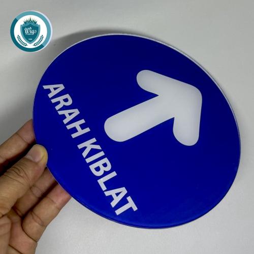 Jual Akrilik Sign Board Arah Kiblat - Acrylic Bening Signage label ...