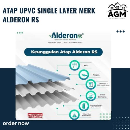 Jual atap upvc single layer merk alderon RS khusus Surabaya Sidoarjo ...
