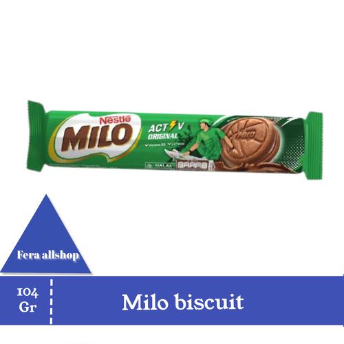 Jual Nestle Milo biscuit 104gr camilan Snack biskuit mirip oreo - Kota ...