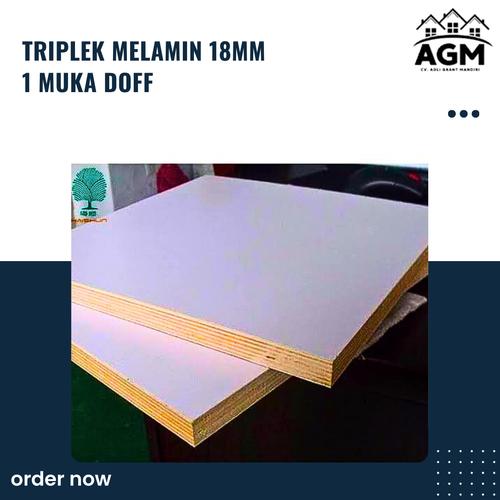 Jual triplek melamin 18mm 1 muka doff multiplek furniture - Kota ...