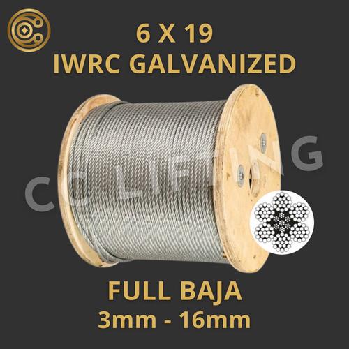 Jual Kawat Seling 4mm Full Baja Galvanis / Wire Rope 4mm 6x19 / Kawat Sling 4mm IWRC Galvanized ...