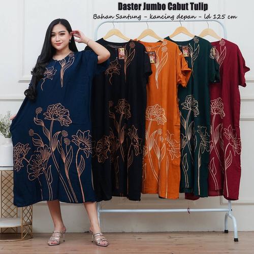 Promo Daster Jumbo Rayon ld 125 Kancing Depan Busui Ibu Kekinian Katun ...