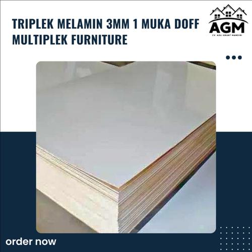Jual triplek melamin 3mm 1 muka doff multiplek furniture - Kota ...