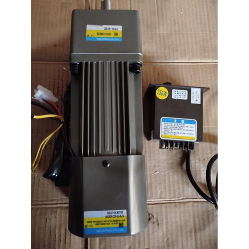 Jual AC motor with breaker gearbox 220V 180W Variable Speed Control - 1 ...