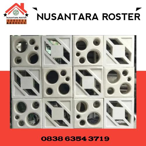 Jual Roster beton / Roster Minimalis / Roster kombinasi / Loster beton / roster 20x20 - Putih ...