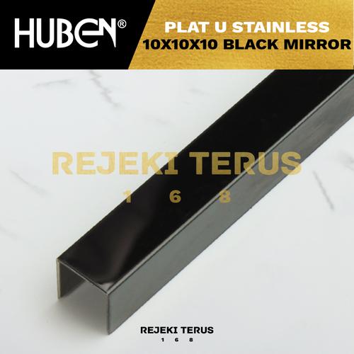 Jual Plat U STAINLESS STEEL U BLACK MIRROR 1x1x1cm HUBEN / List Edging ...