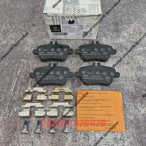 Promo BRAKE PAD KAMPAS REM BELAKANG W172 SLK SLC A0074209520 ORIGINAL ...