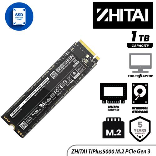 Promo SSD NVME 1TB - ZHITAI TIPlus5000 1TB - SSD M.2 2280 NVME PCIe Gen 3 - Garansi 5 Tahun ...