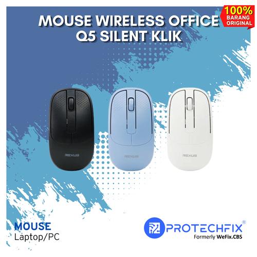 Jual Rexus Mouse Office Wireless Q5 - BLUE - Kota Medan - Protechfix ...