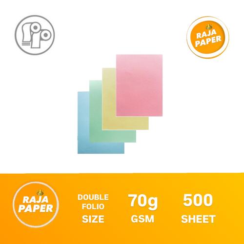 Jual Kertas HVS Warna 70 Gsm Double Folio 500 Lembar By PARISINDO ...