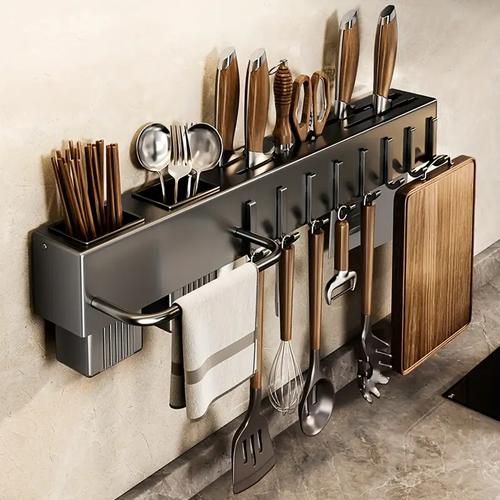 Jual Rak Sendok Garpu Bumbu / Rak Dapur Gantung Anti Karat / Rak Pisau ...
