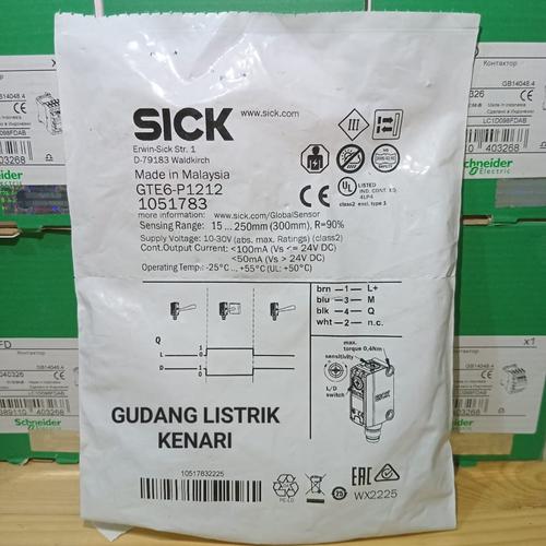 Jual Photoelectric Sensor SICK GTE6-P1212 ORIGINAL MADE IN MALAYSIA ...