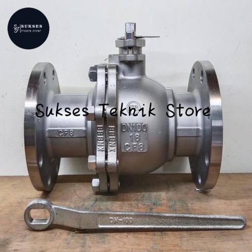 Jual Ball Valve Stainless PN16 Ukuran 5" inch / DN125 Ball Valve SS304 ...