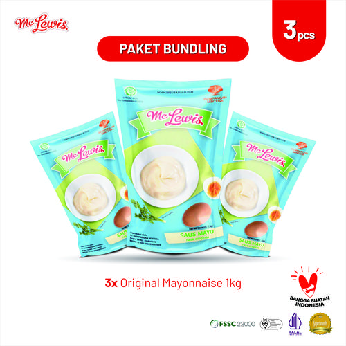 Jual [Paket Bundle] Mc Lewis Original Mayonnaise 1 kg x 3 pcs - Kab ...