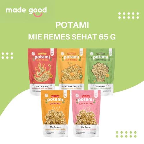 Promo Potami Healthy Snack 65gr Mie Remes Bayam Original Spicy Cheese ...