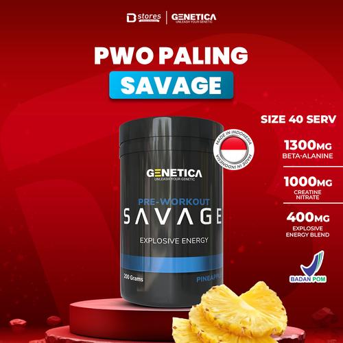 Promo Genetica Savage Preworkout 40 Serving Bstores - Jakarta Barat ...