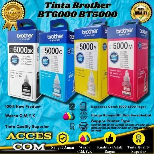 Jual Tinta Brother BT6000 BT5000 BT 5000 Ink Printer DCP-T220 T420W ...