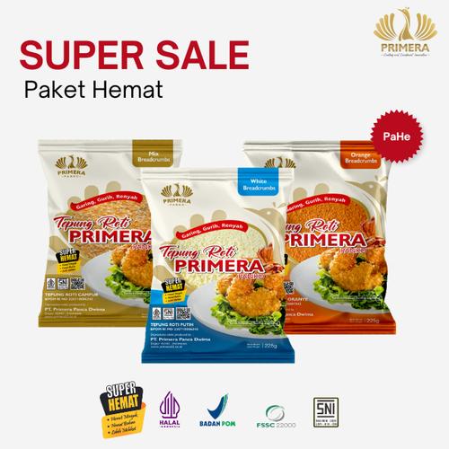Jual (PAKET HEMAT) PRIMERA Tepung Roti Panko warna Putih + Mix + Orange ...