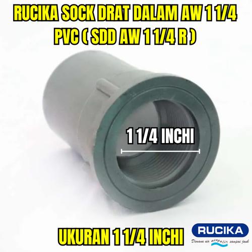 Jual Sambungan Socket Drat Dalam SDD Pipa PVC Paralon D Ukuran 1 1/4 ...