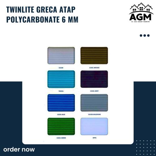 Jual twinlite greca atap polycarbonate 6 mm garansi 15 tahun - Kota ...