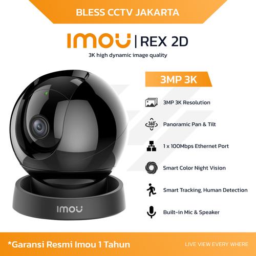 Promo Imou Rex 2D 3MP 3K Smart Pan & Tilt IP Camera CCTV Indoor Wifi ...