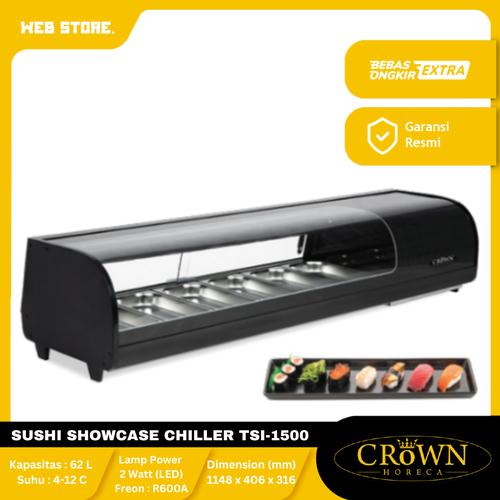 Jual Sushi Showcase Chiller Crown TSI-1500 Mesin Display Makanan Sushi ...
