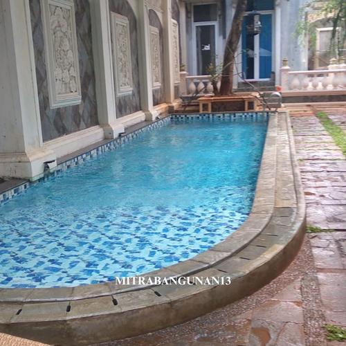 Jual Pool TIle Aesthetic Keramik Kolam Renang Biru Muda Type SQM MIX White - Kota Depok - Mitra ...