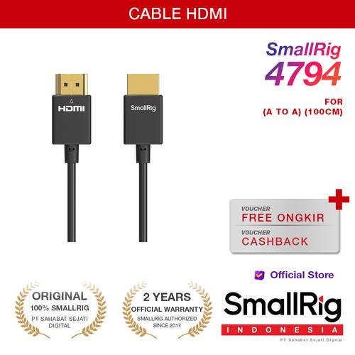 Jual SmallRig Ultra-Slim 4K HDMI Data Cable (A to A) (100cm) 4794 ...
