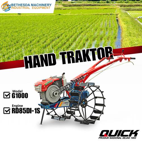Jual Mesin Traktor Tangan QUICK G 1000 Engine Kubota 8.5 PK RD 85 DI-1S ...