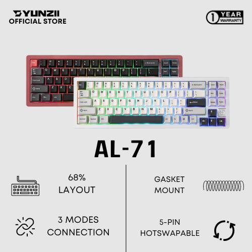 Jual Yunzii AL71 / AL-71 Alumunium Mechanical Keyboard Gasket Wireless ...