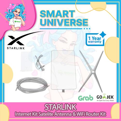 Jual STARLINK Standard Internet Kit Satelite Antenna & WiFi Router Kit ...