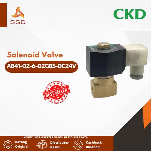 Jual CKD Solenoid Valve AB41 Series Type AB41-02-6-02GBS-DC24V - Kab ...