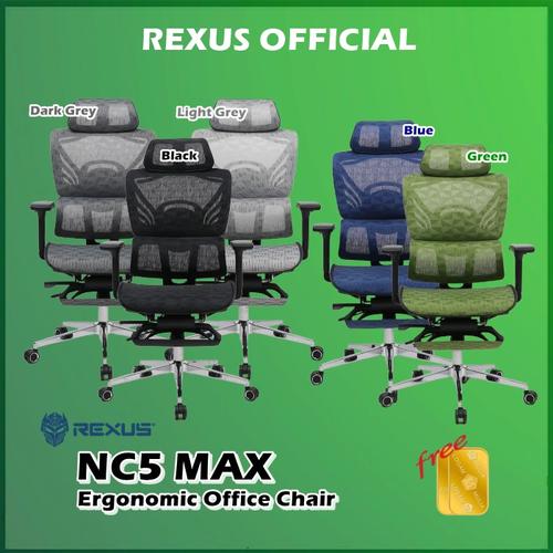 Promo Rexus NC5 Max Kursi Ergonomic Office Chair Kursi Kantor Kursi ...