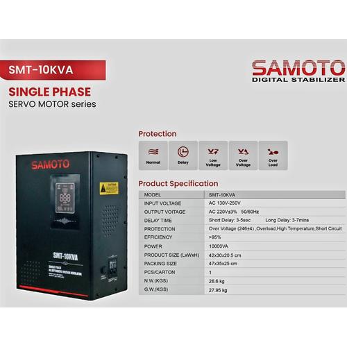Jual Stabilizer Samoto 10000 Watt Garansi 1 Tahun 1 Phase - Kota ...