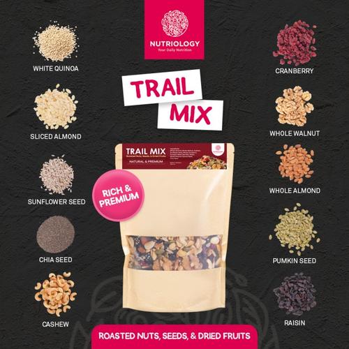 Jual Trail Mix Nutriology 250 gr Roasted Nut Seed Dried Fruit Cemilan Enak Diet Sehat Praktis ...