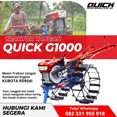 Jual Mesin Traktor Quick G1000 Boxer Kmmplit Kubota RD 85 DI 1S - Kota ...