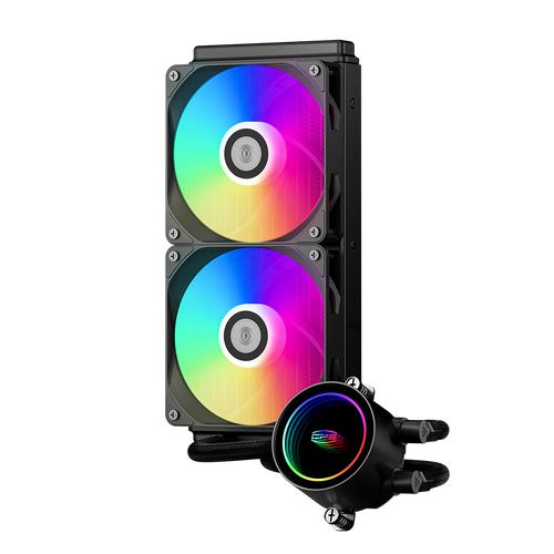Promo PC COOLER DA240 ARGB AIO CPU COOLER BLACK/WHITE For PC - Putih ...