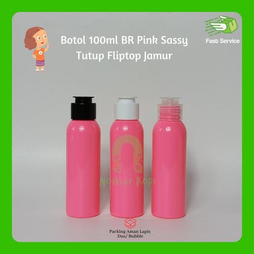 Jual Botol 100ml Pink Fliptop Jamur Tebal Multifungsi Kosmetik Kimia ...