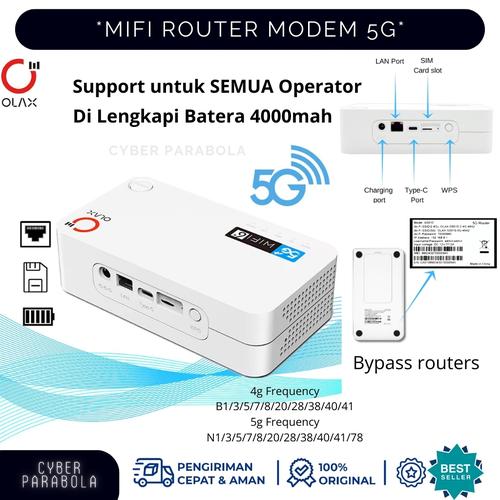 Jual modem wifi portable all operator 5g MiFi Router Modem OLAX G5010 ...