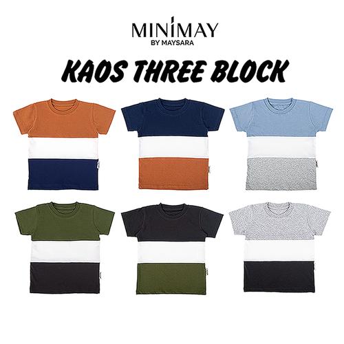 Jual Kaos Anak Three Block 3 Warna Susun Tiga Maysara Baju - TB04 ...