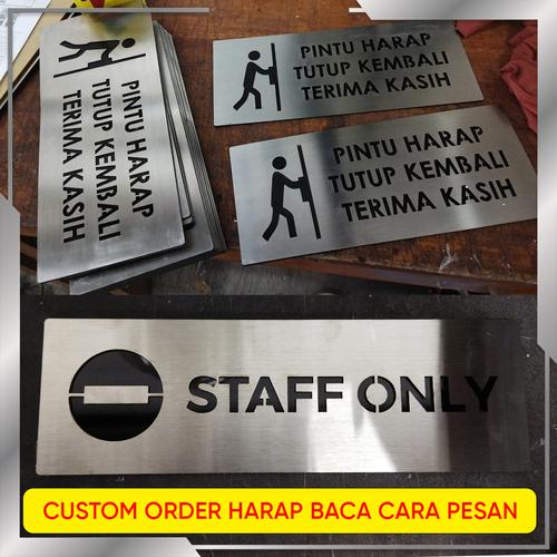 Jual Custom Signage Tanda Plat Stainless Laser Cutting - Kab. Bantul ...