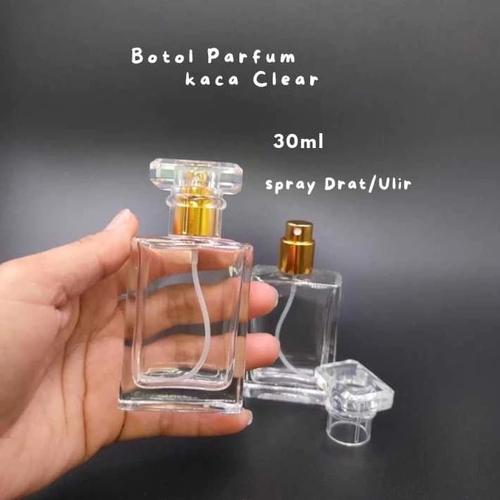 Jual Botol Parfum 30ml Botol Parfume Botol kaca Bening Spray Botol ...