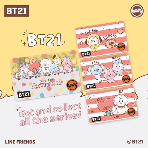 Jual Kartu Multi Trip KRL KAI LRT MRT KMT Commuter Line BT21 KMTBT21 KOREA Koya, RJ, Shooky ...