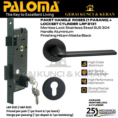 Jual PALOMA Gagang Pintu Door Handle Roses Set Material Aluminium Matte ...