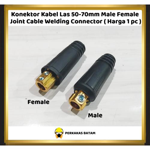 Jual Konektor Kabel Las 50-70mm Male Female Joint Welding Cable ...