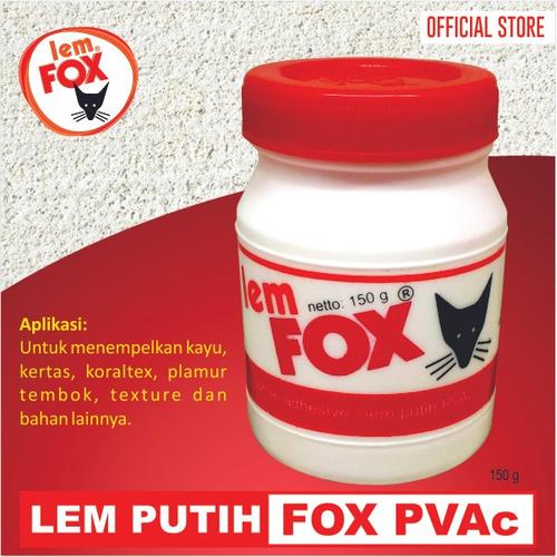 Jual Lem Fox PVAC 150 gram / Lem Kayu / Lem Plamur Tembok - Kota ...