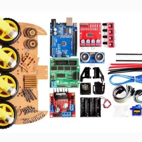 Jual Robot arduino avoider avoidance kit belum dirakit 4wd belajar - Kota Yogyakarta - Arduinoku ...