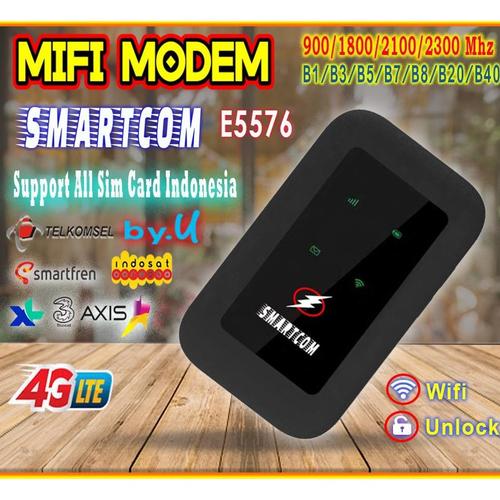 Jual SMARTCOM E5576 PRO Mifi Modem Wifi Modem 4G LTE Router Unlock SME5576 PRO Support All ...